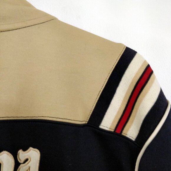 Puma | Jackets & Coats | Vintage Puma Varsity Stripe Spellout Jacket ...